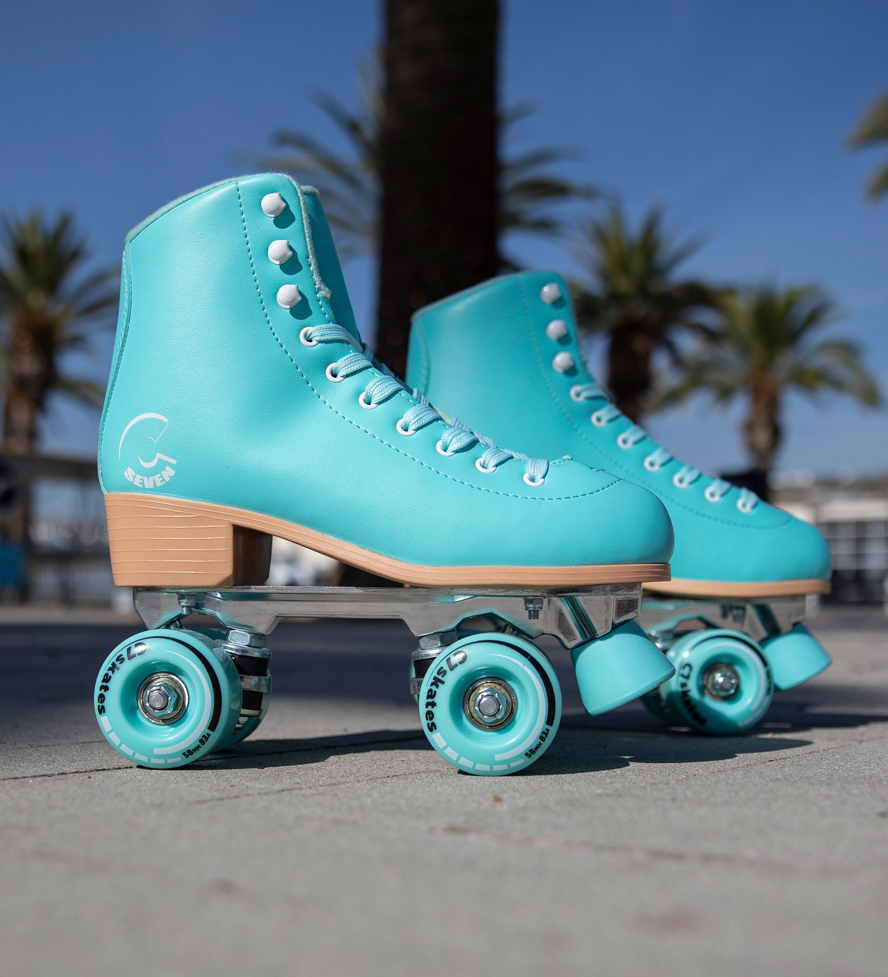 C7skates Premium Aquamarine Quad Skates