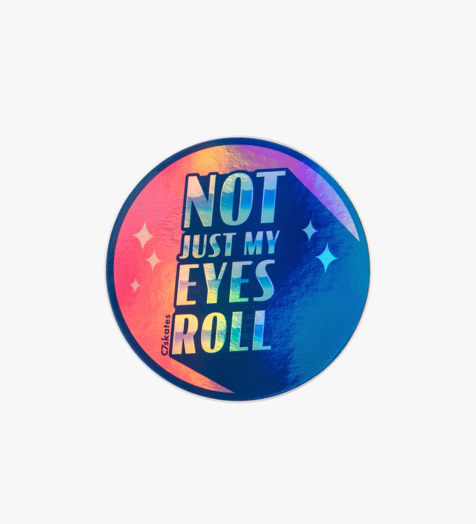 Holographic Eye Roll Sticker – C7skates